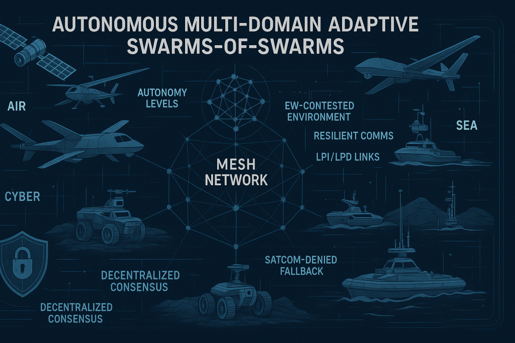 AMASS: adaptive swarms C2 for multi‑domain warfare | Defence Agenda